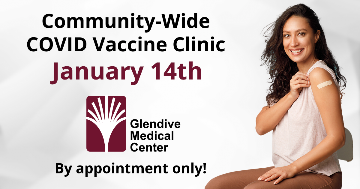 Public Covid-19 Vaccination Clinic Scheduled at Glendive Medical Center